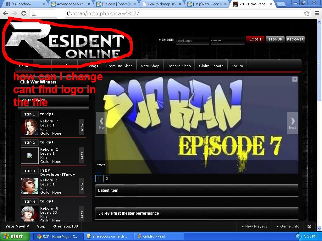 How to change RAn CP LOgo | RaGEZONE - MMO Development Forums