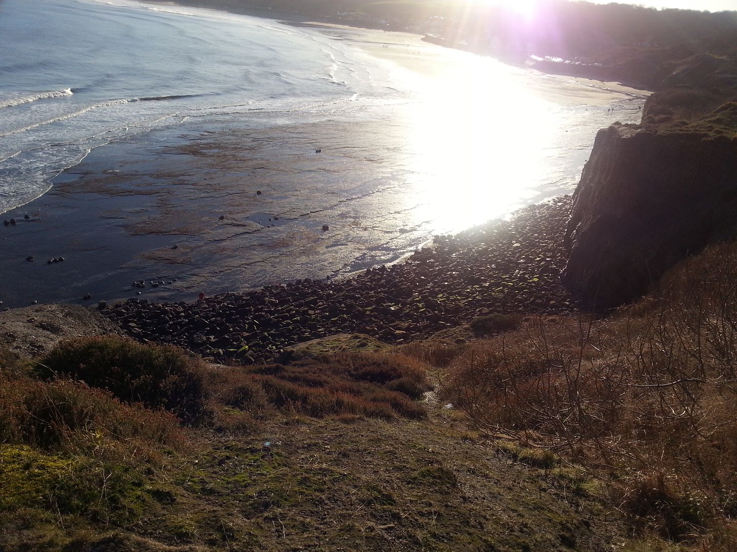 Whitby Sandsend cliffs Sunday 4th january - The Fishermans Net